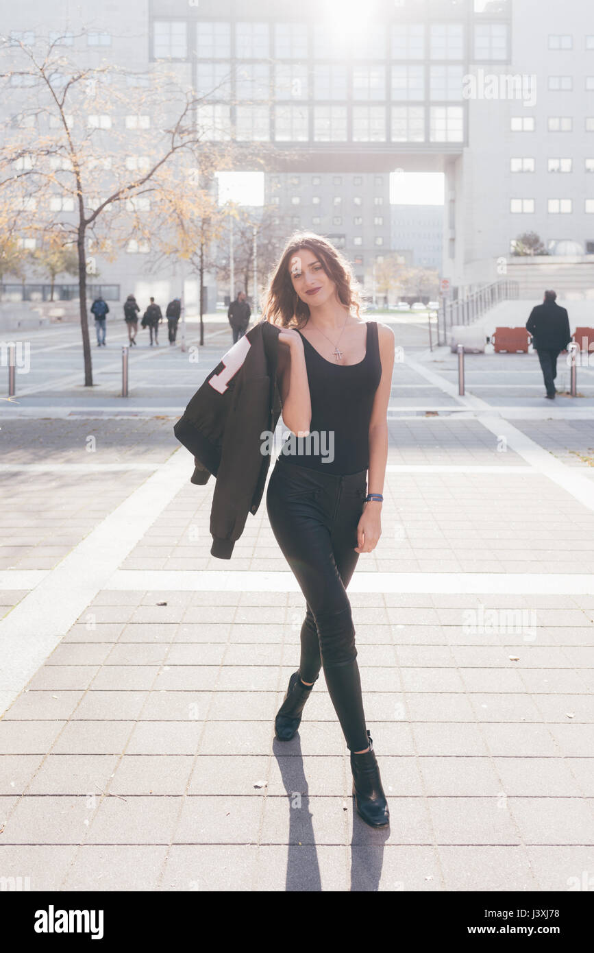 Holding jacket over hi-res stock photography and images - Alamy