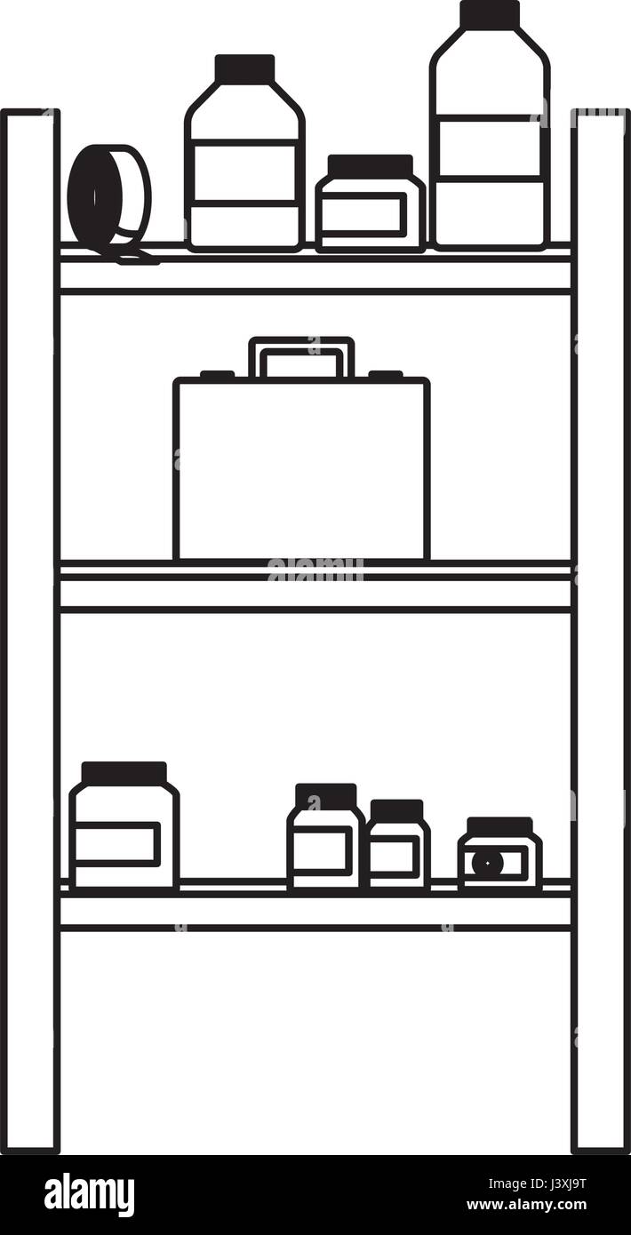 Pharmacy shelf prescription Stock Vector Images - Alamy