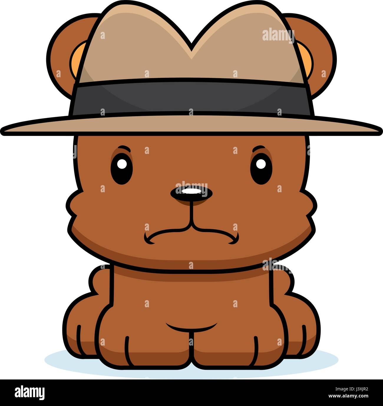 A cartoon detective bear looking angry Stock Vector Image & Art - Alamy