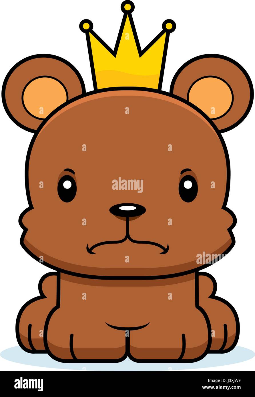 A cartoon prince bear looking angry Stock Vector Image & Art - Alamy