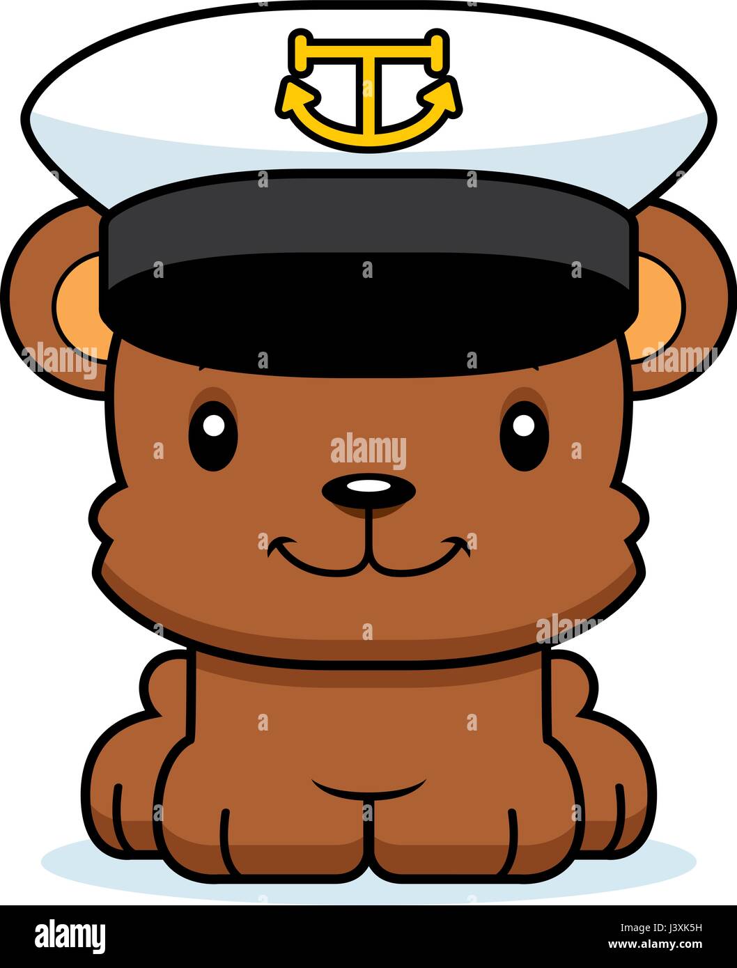 Cartoon bear in sailor Stock Vector Images - Alamy