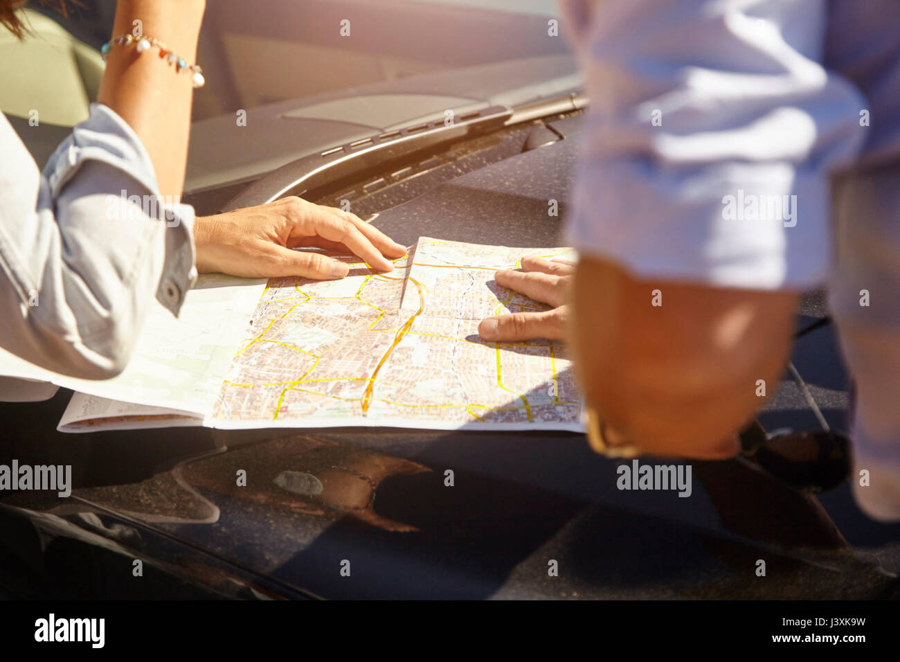 Map of car hi-res stock photography and images - Alamy