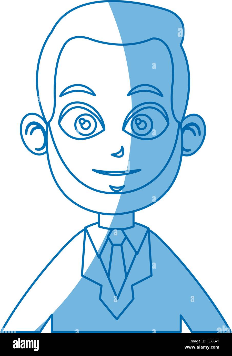 Portrait happy man surgeon Stock Vector Images - Alamy