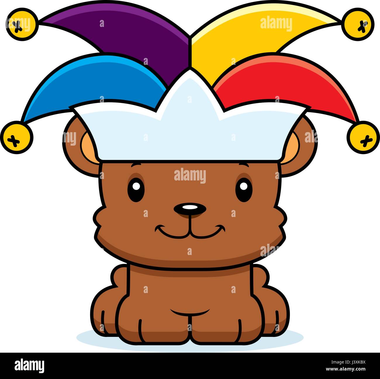 A cartoon jester bear smiling Stock Vector Image & Art - Alamy