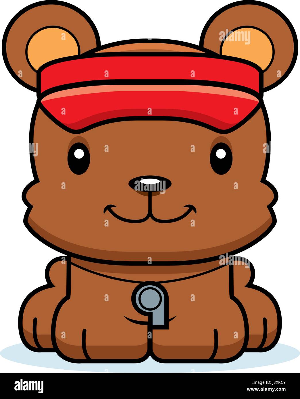 A cartoon lifeguard bear smiling Stock Vector Image & Art - Alamy