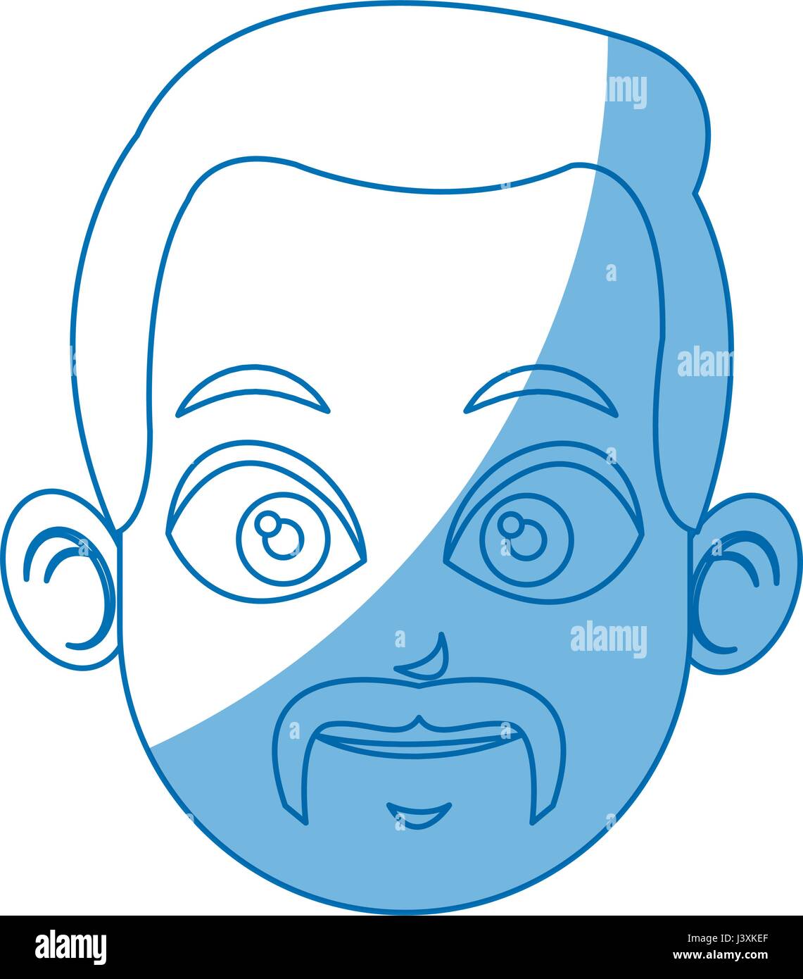 head face man character comic Stock Vector Image & Art - Alamy