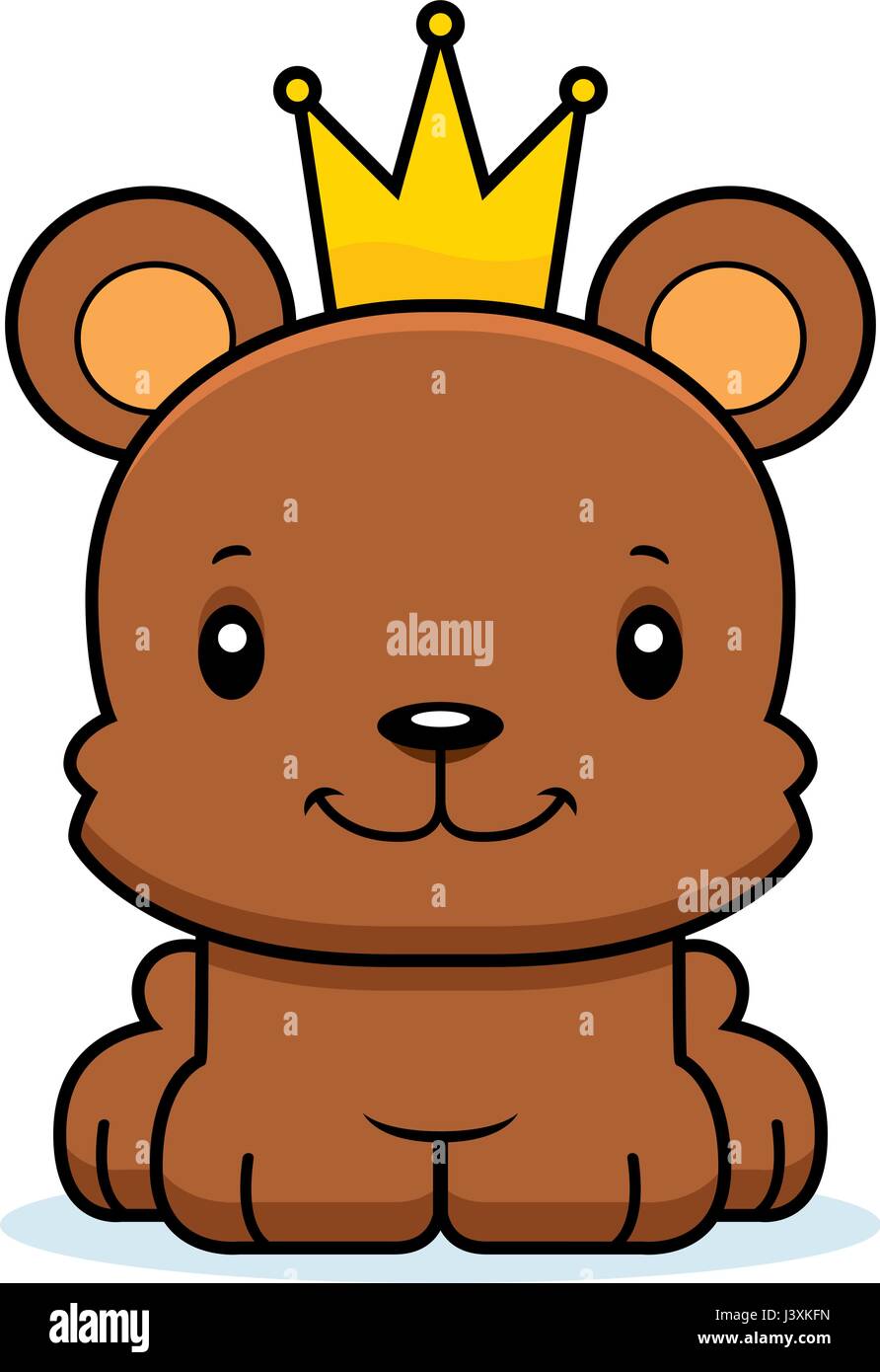 A cartoon prince bear smiling Stock Vector Image & Art - Alamy