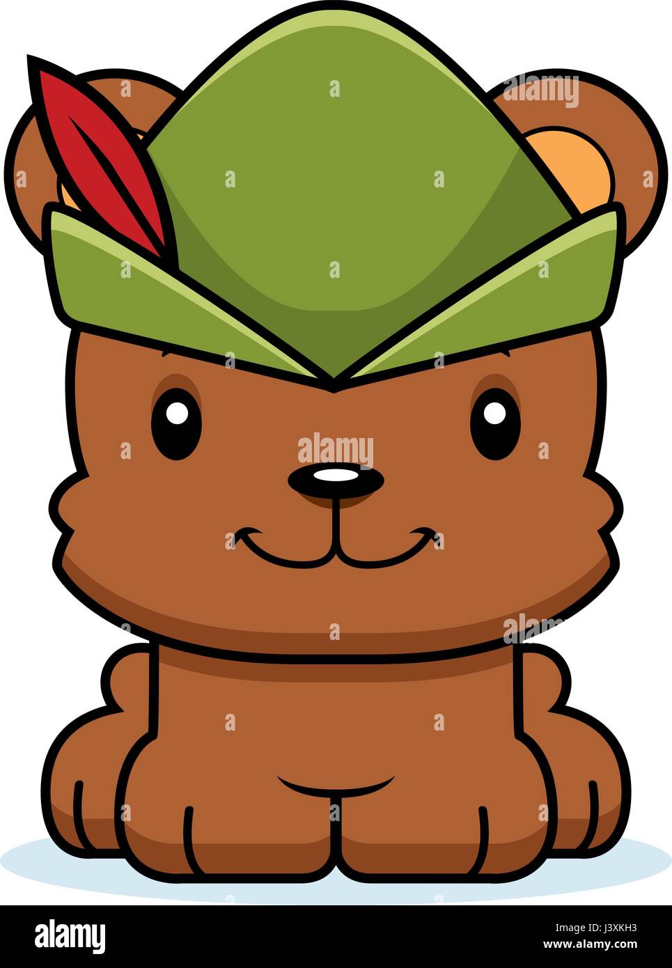 A cartoon Robin Hood bear smiling Stock Vector Image & Art - Alamy