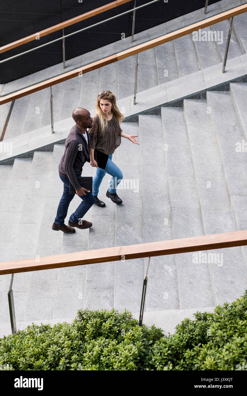 Two people meeting outdoor in the city. Milan, Italy Stock Photo - Alamy