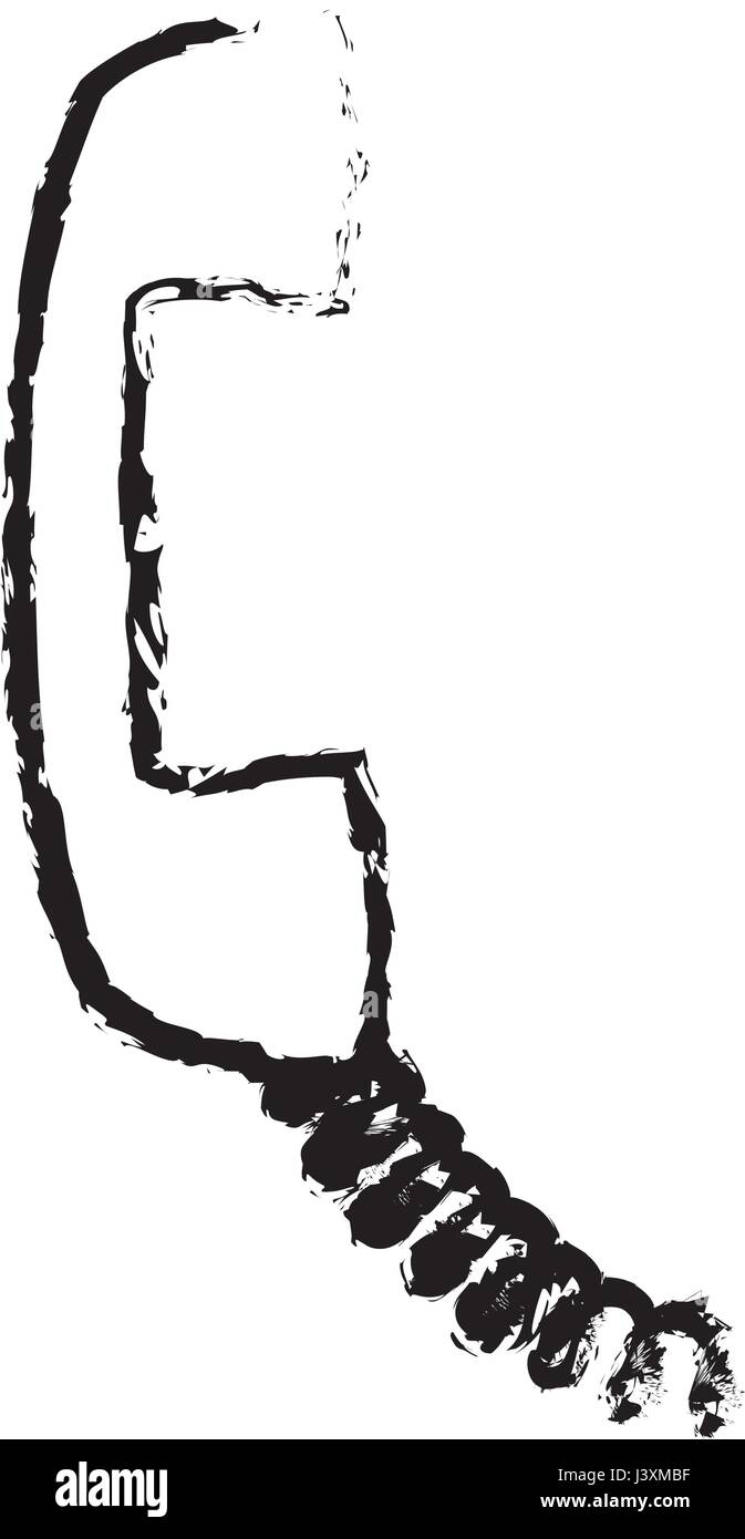 telephone call center service cable sketch Stock Vector Image & Art - Alamy