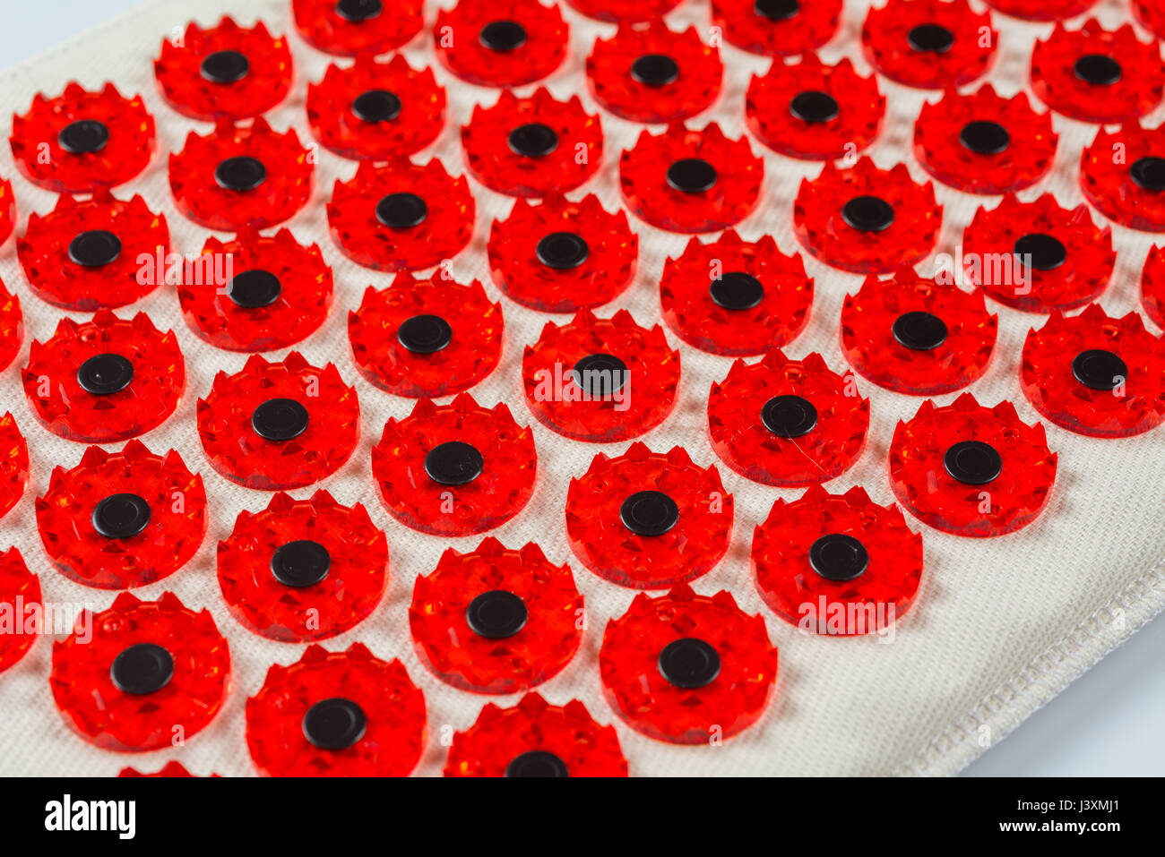 Orthopedic mat with sharp spikes Stock Photo - Alamy