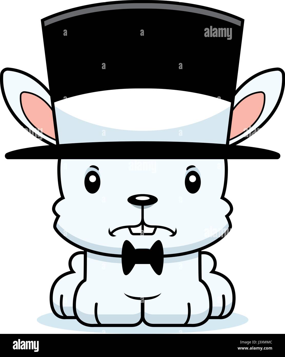 A cartoon bunny looking angry in a top hat Stock Vector Image & Art - Alamy