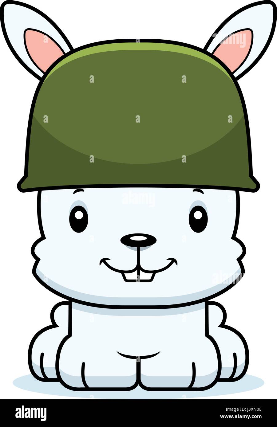 A cartoon soldier bunny smiling Stock Vector Image & Art - Alamy