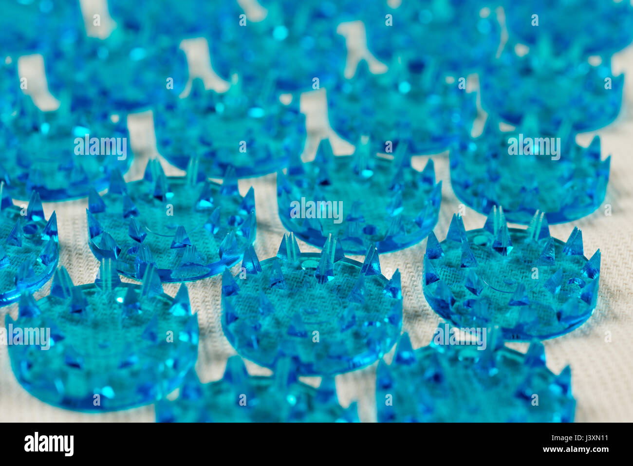 Orthopedic mat with sharp spikes Stock Photo - Alamy