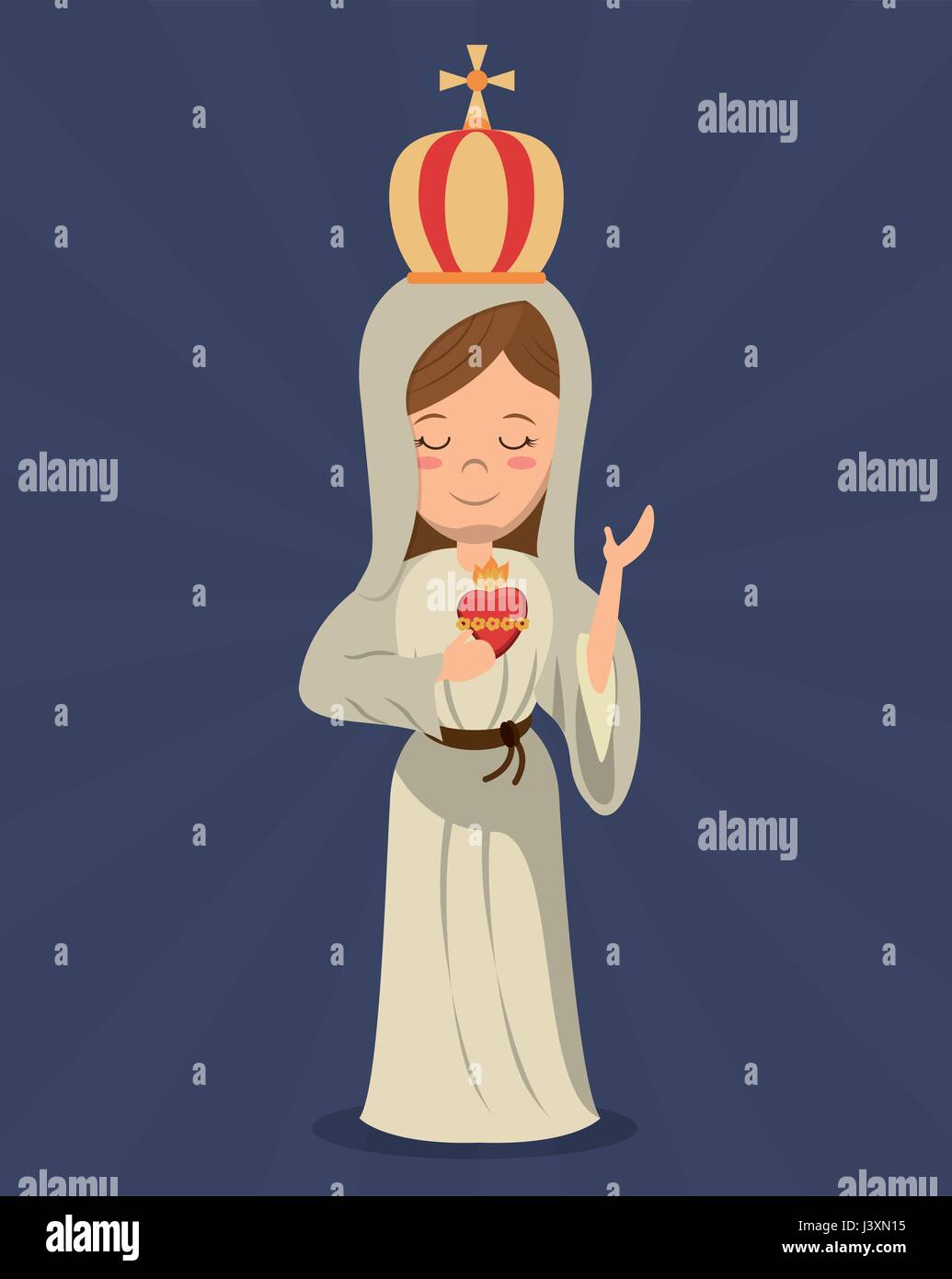 The church of the immaculate heart of mary Stock Vector Images - Alamy