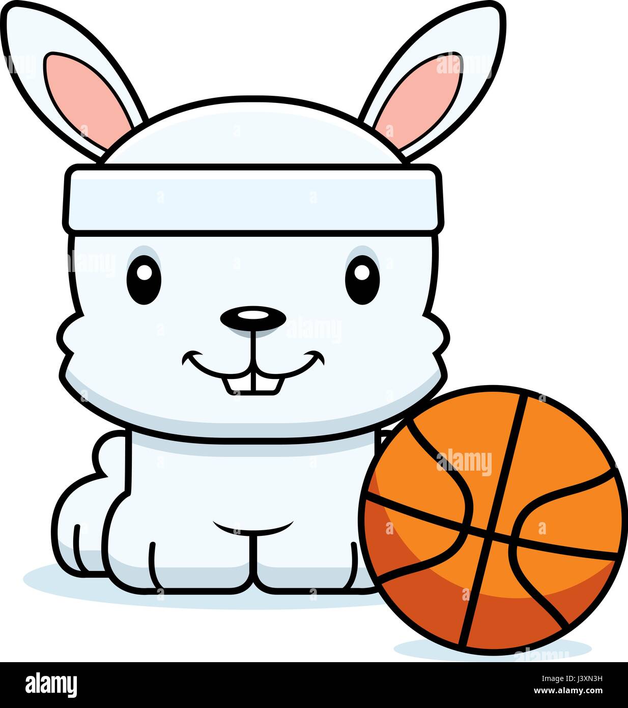 A cartoon basketball player bunny smiling Stock Vector Image & Art - Alamy