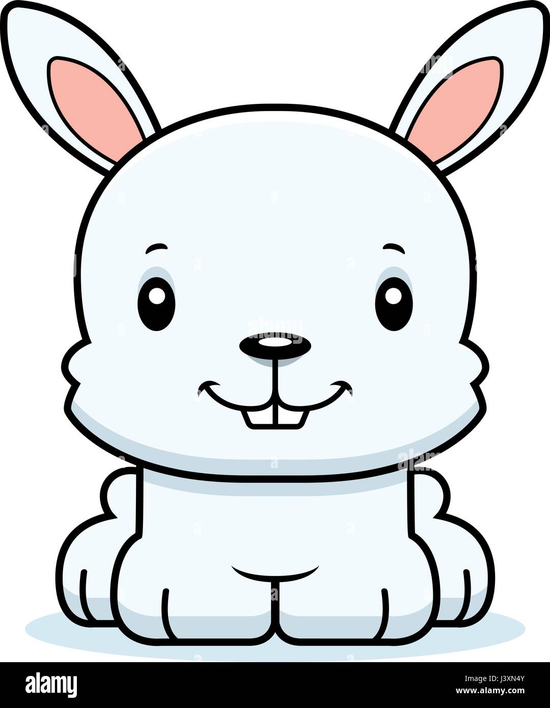 A cartoon bunny smiling Stock Vector Image & Art - Alamy