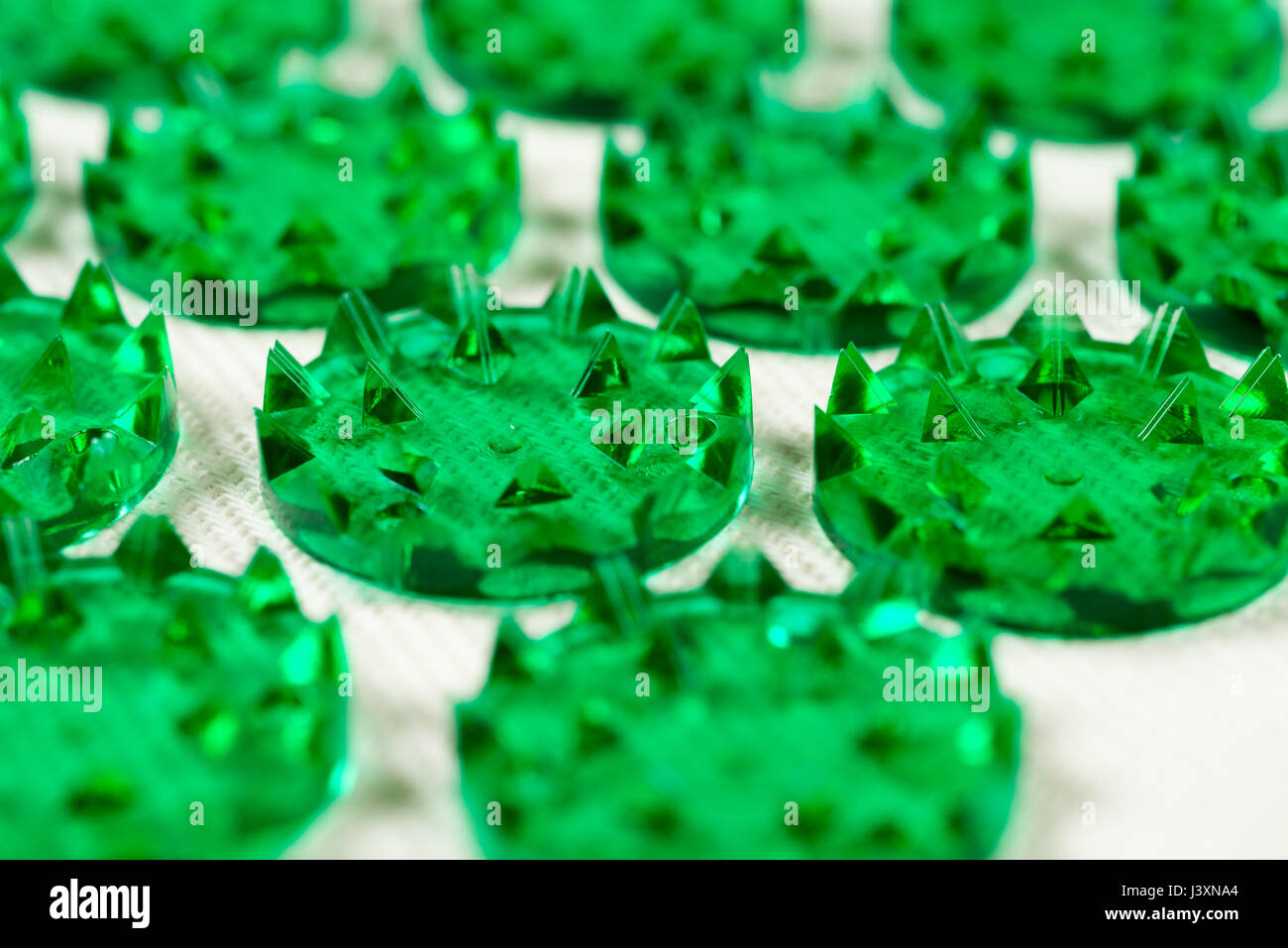 Orthopedic mat with sharp spikes Stock Photo - Alamy