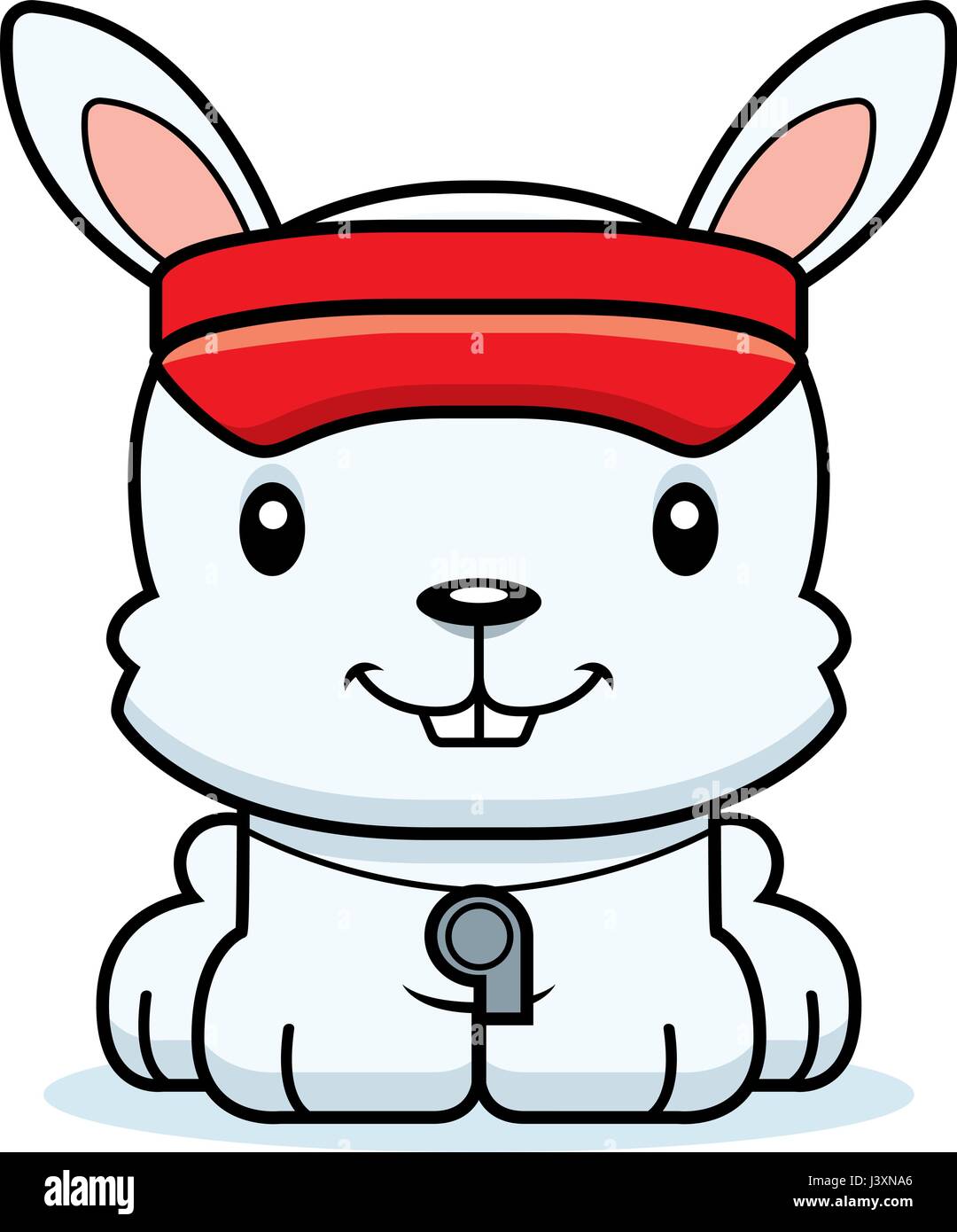 A cartoon lifeguard bunny smiling Stock Vector Image & Art - Alamy