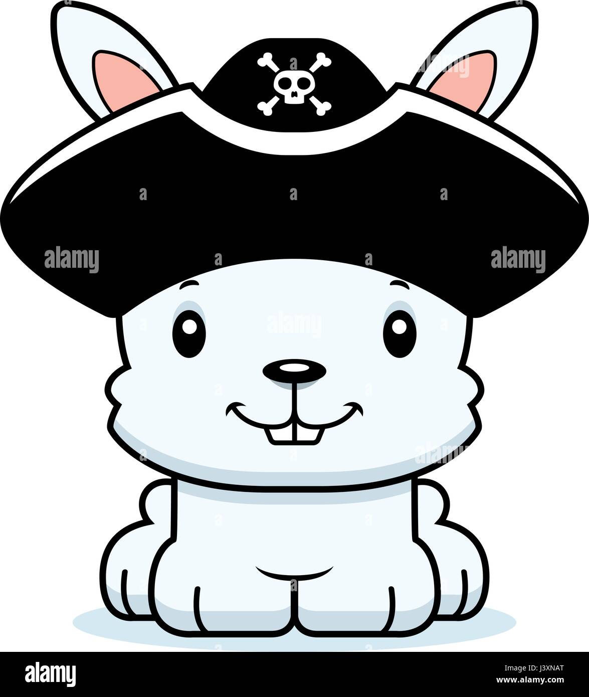 A cartoon pirate bunny smiling Stock Vector Image & Art - Alamy