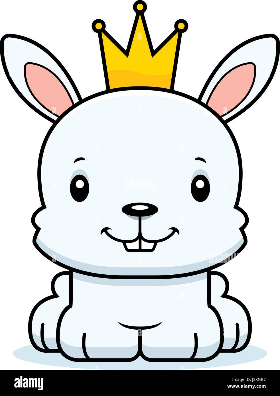 A cartoon prince bunny smiling Stock Vector Image & Art - Alamy