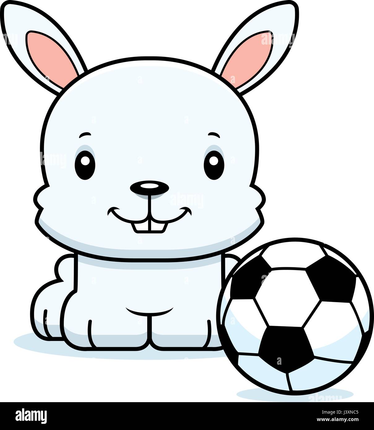 A cartoon soccer player bunny smiling Stock Vector Image & Art - Alamy
