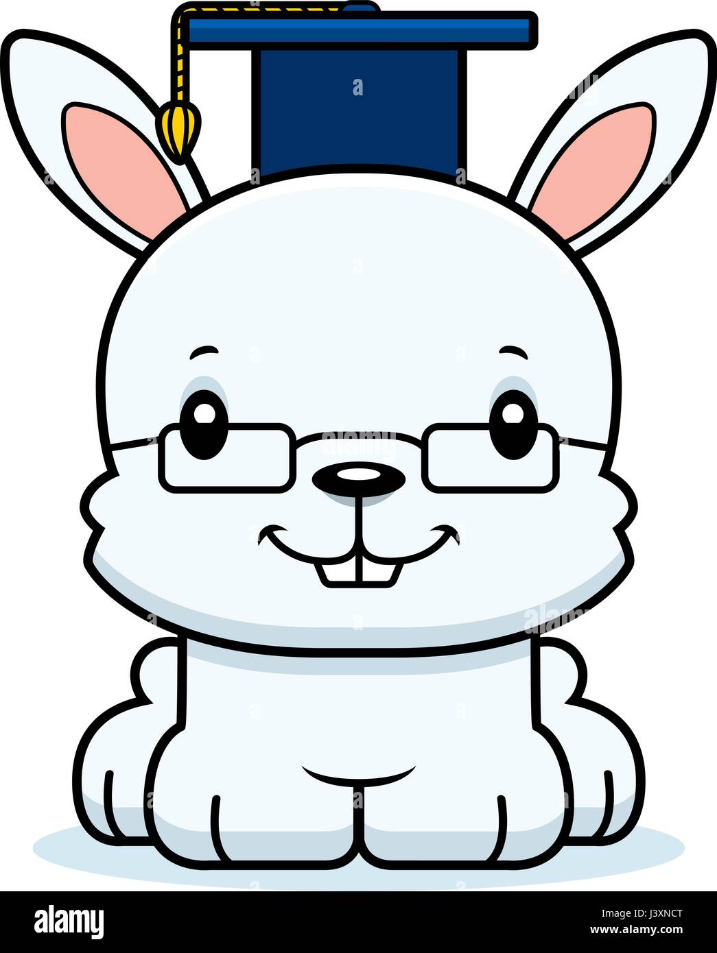 A cartoon teacher bunny smiling Stock Vector Image & Art - Alamy