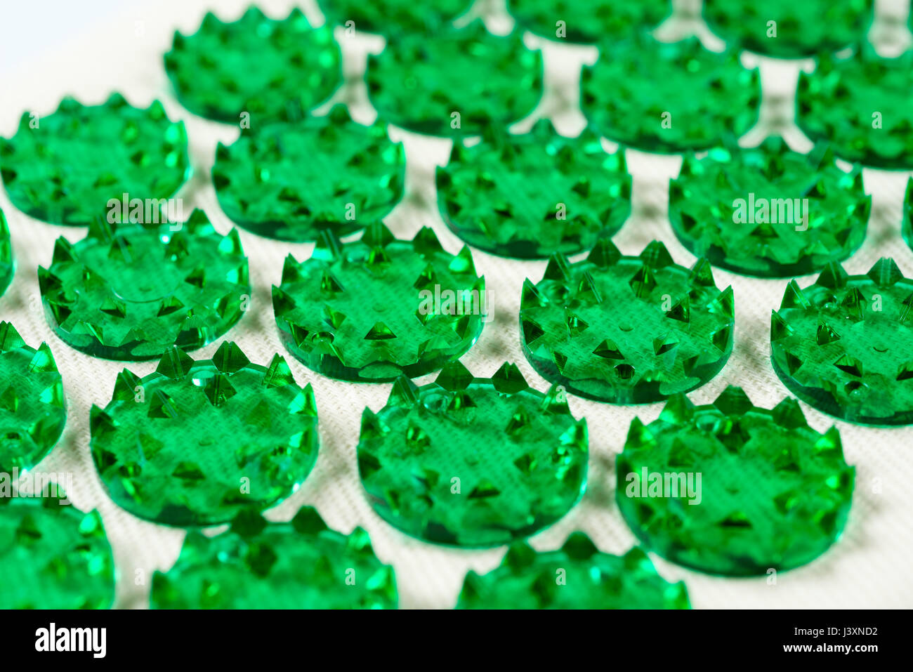 Orthopedic mat with sharp spikes Stock Photo - Alamy