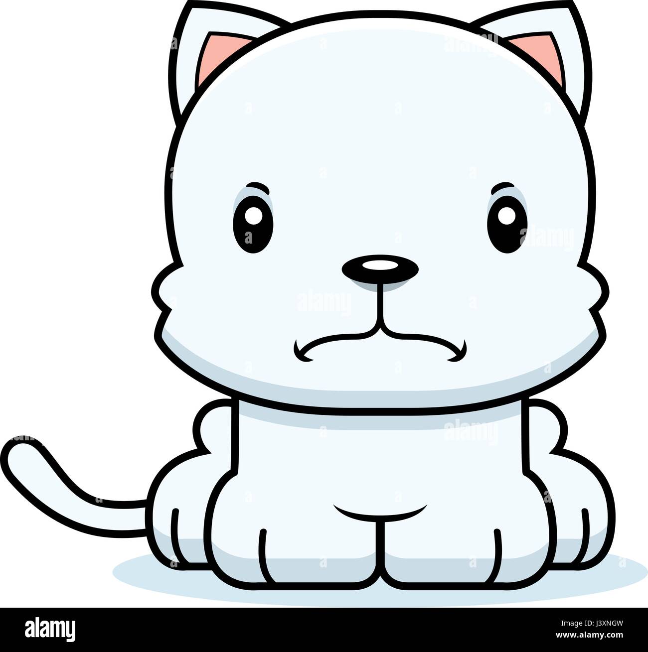 A cartoon kitten looking angry Stock Vector Image & Art - Alamy