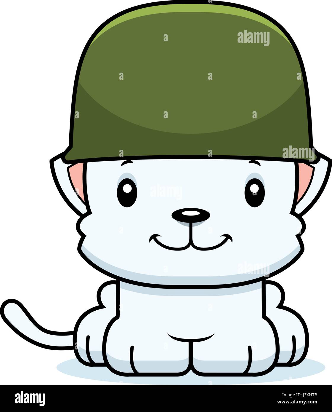 A cartoon soldier kitten smiling Stock Vector Image & Art - Alamy