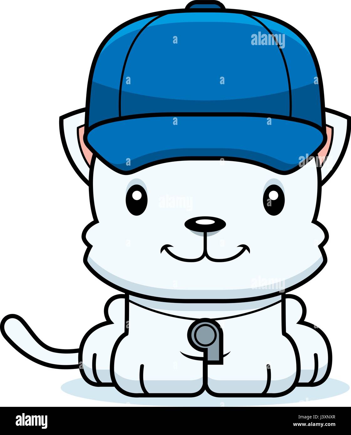 A cartoon coach kitten smiling Stock Vector Image & Art - Alamy