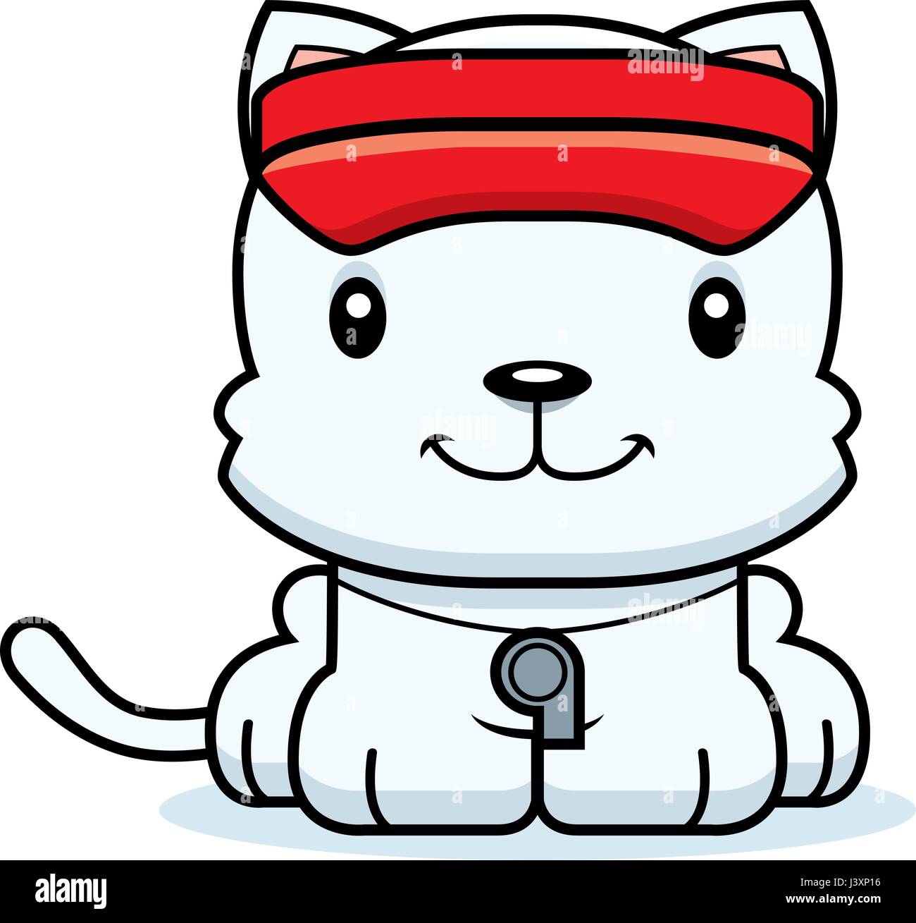 A cartoon lifeguard kitten smiling Stock Vector Image & Art - Alamy