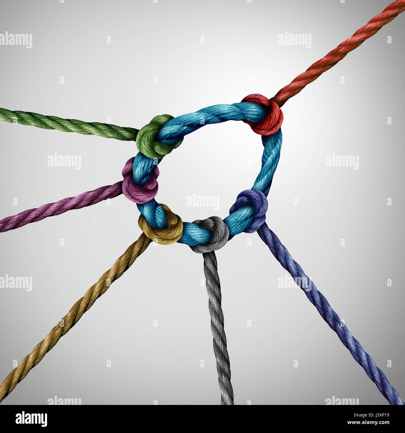 Leadership pull concept and guiding a team as a leader directing the ...