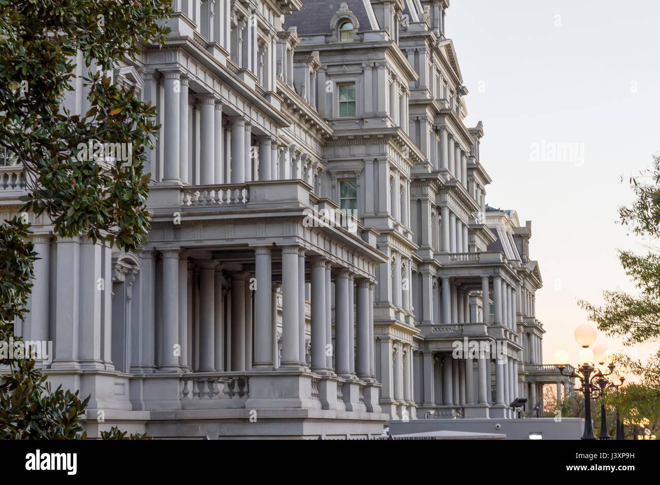 View of buildings in Washington DC. Soft focus Stock Photo - Alamy