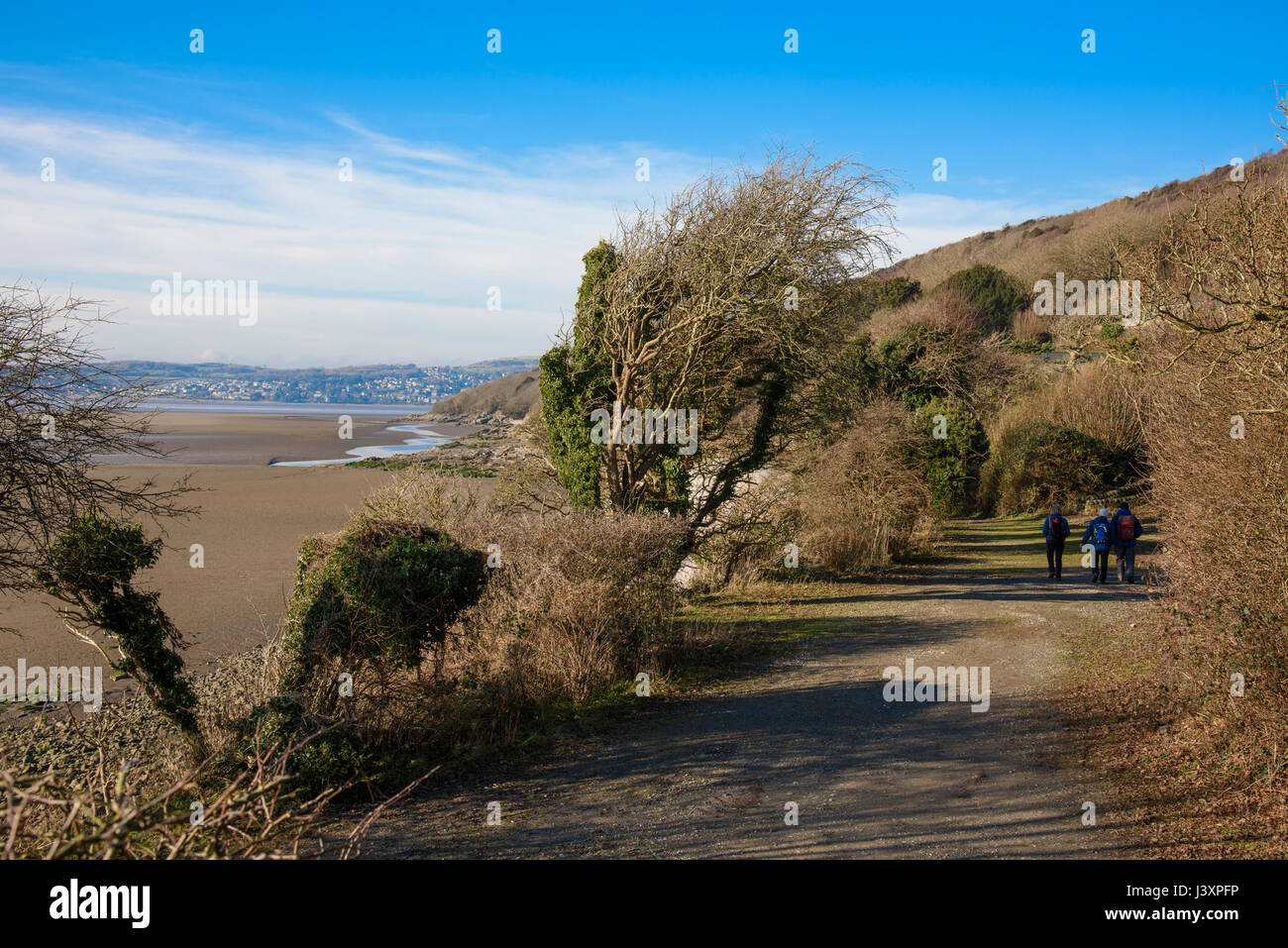 View of Morecambe Bay from Far Arnside, Cumbria, England Stock Photo ...
