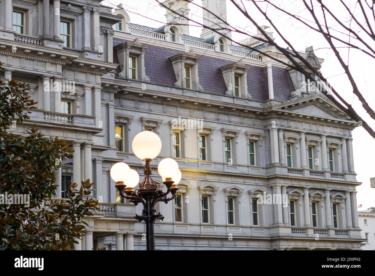View of buildings in Washington DC. Soft focus Stock Photo - Alamy