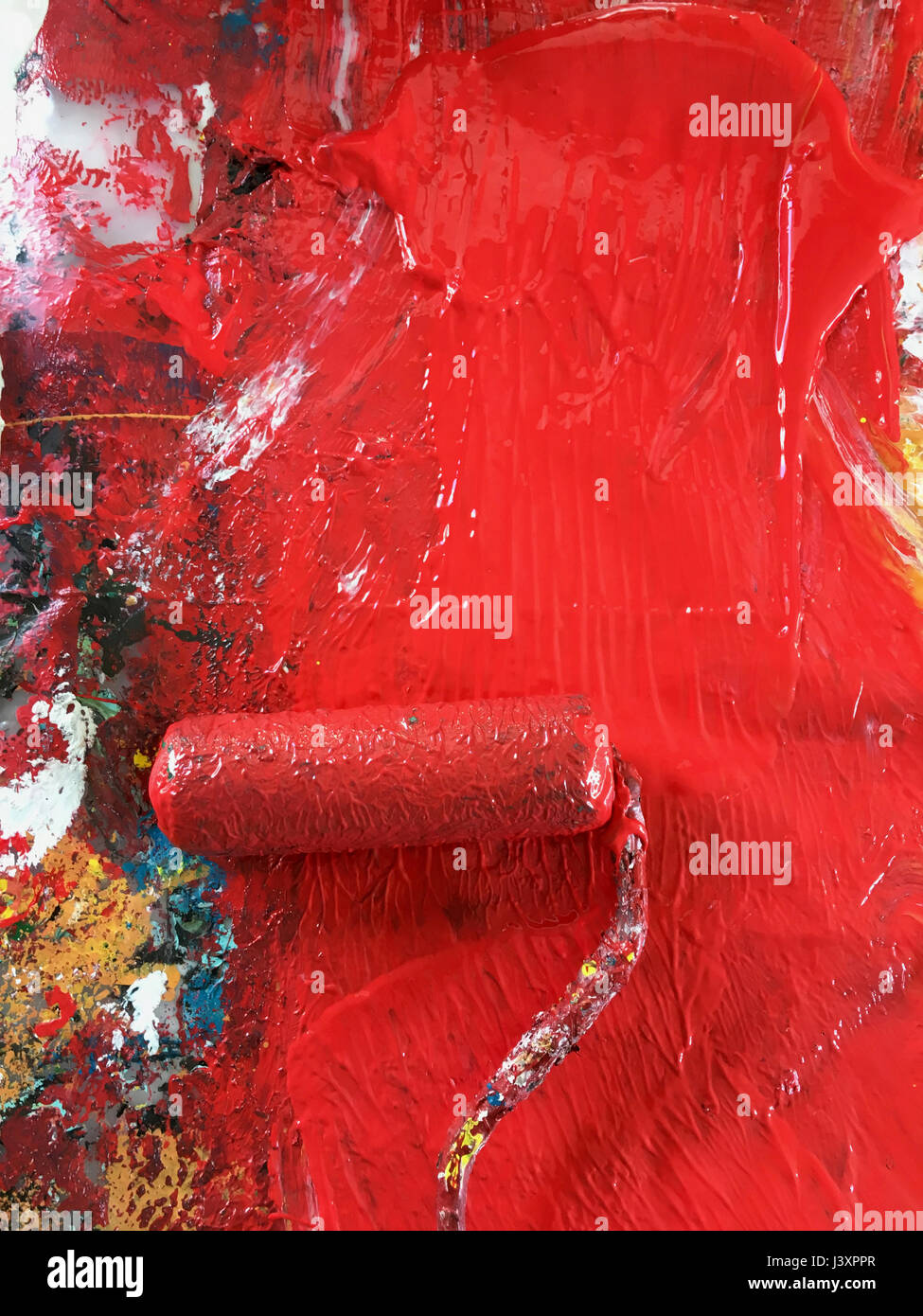 Ink roller print background hi-res stock photography and images - Alamy