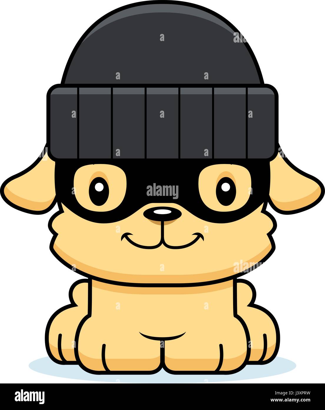 A cartoon thief puppy smiling Stock Vector Image & Art - Alamy