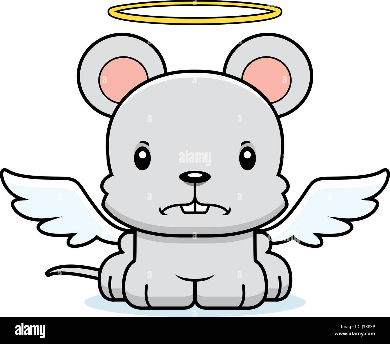 A cartoon angel mouse looking angry Stock Vector Image & Art - Alamy