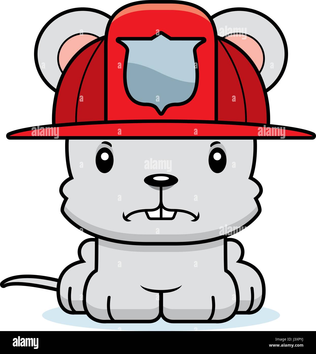 A cartoon firefighter mouse looking angry Stock Vector Image & Art - Alamy