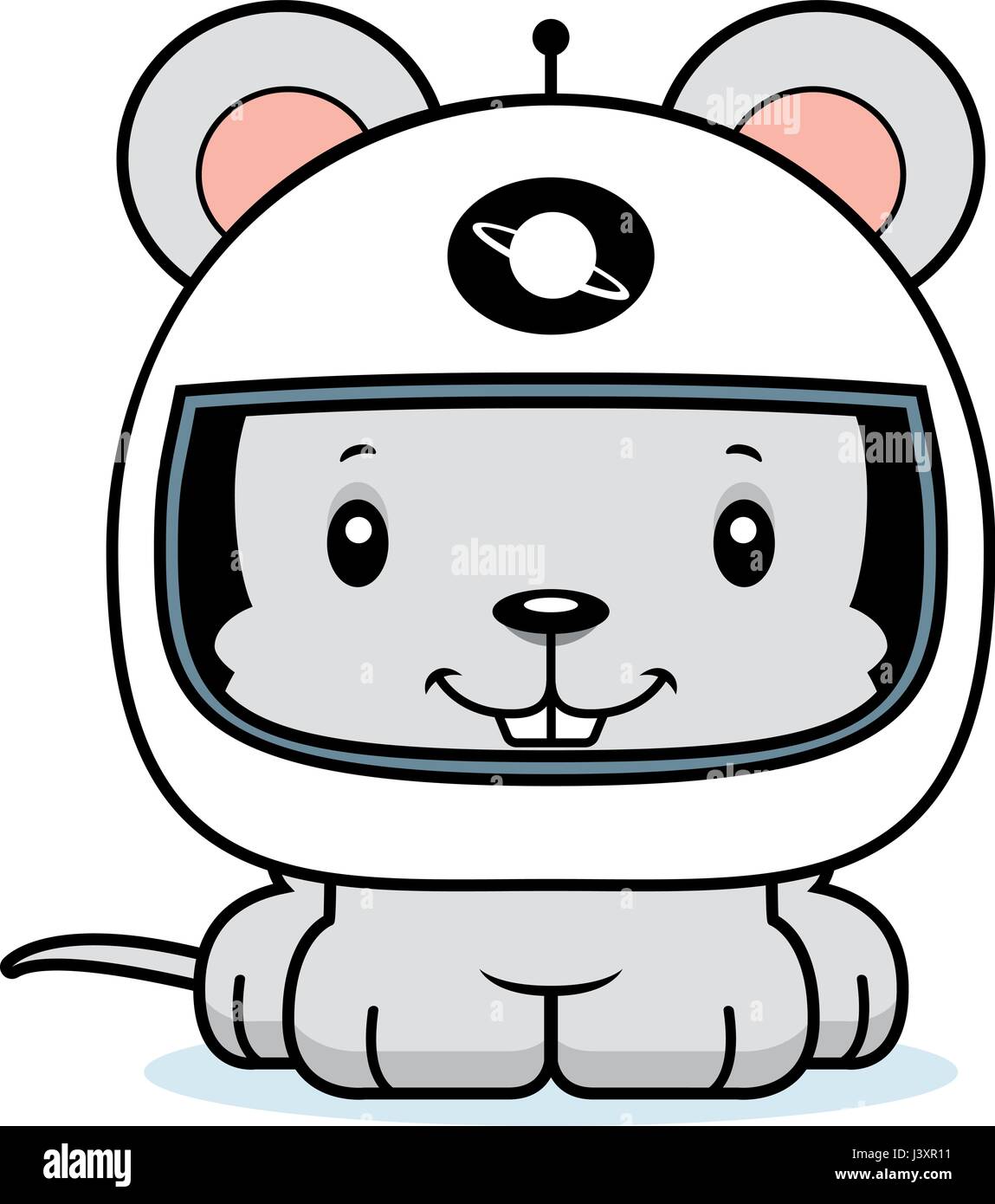 A cartoon astronaut mouse smiling Stock Vector Image & Art - Alamy