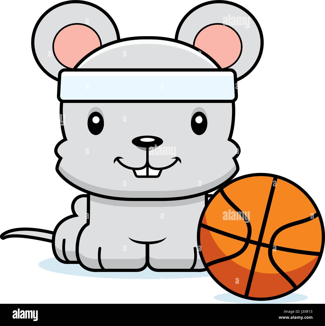 A cartoon basketball player mouse smiling Stock Vector Image & Art - Alamy