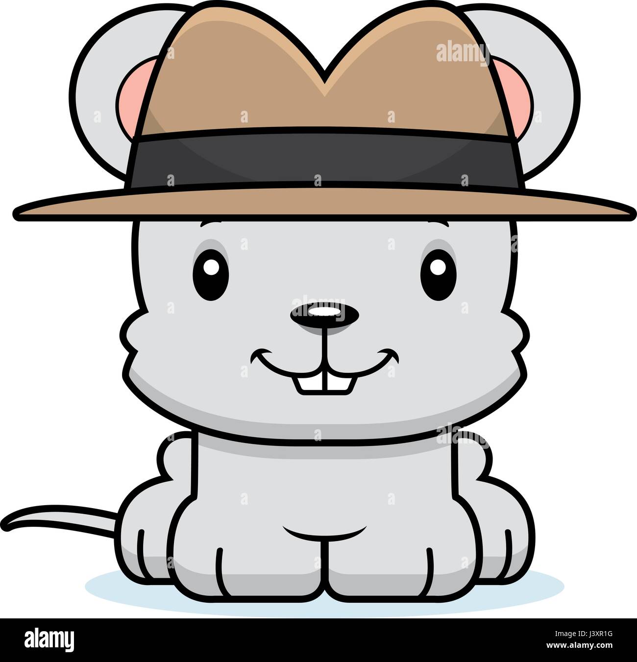 A cartoon detective mouse smiling Stock Vector Image & Art - Alamy