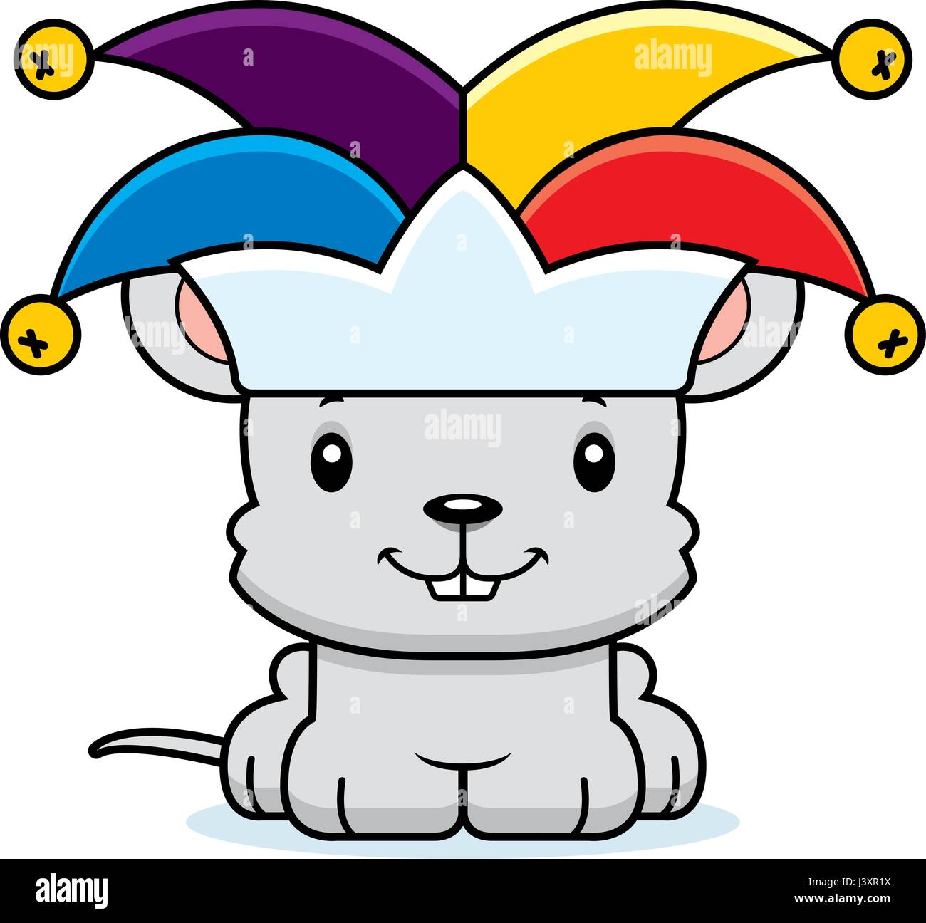 A cartoon jester mouse smiling Stock Vector Image & Art - Alamy