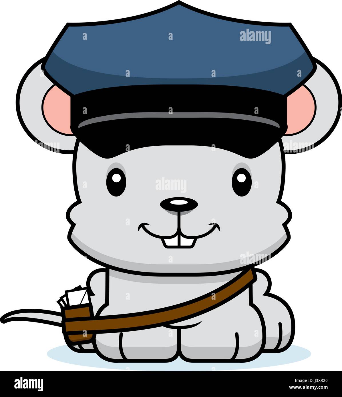 A cartoon mail carrier mouse smiling Stock Vector Image & Art - Alamy