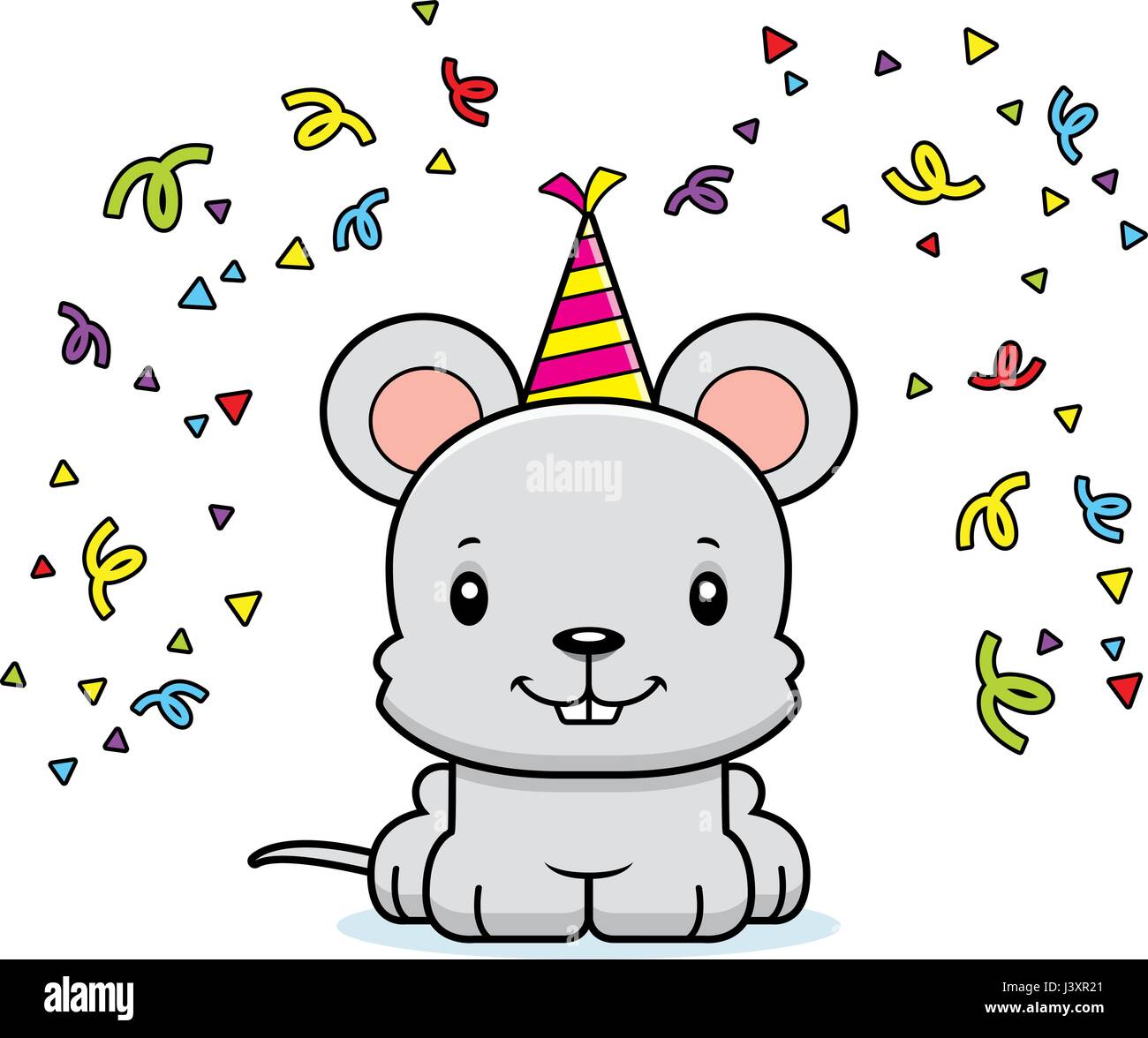 A cartoon party mouse smiling Stock Vector Image & Art - Alamy