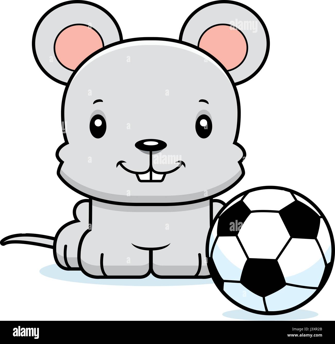 A cartoon soccer player mouse smiling Stock Vector Image & Art - Alamy