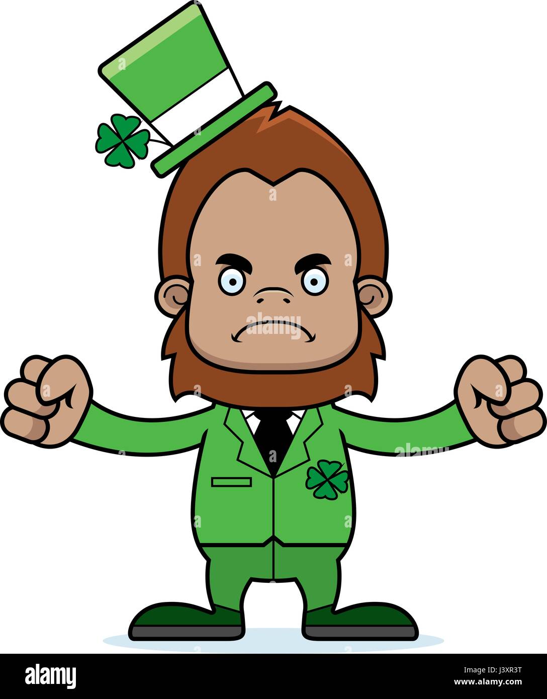 A cartoon Irish sasquatch looking angry Stock Vector Image & Art - Alamy