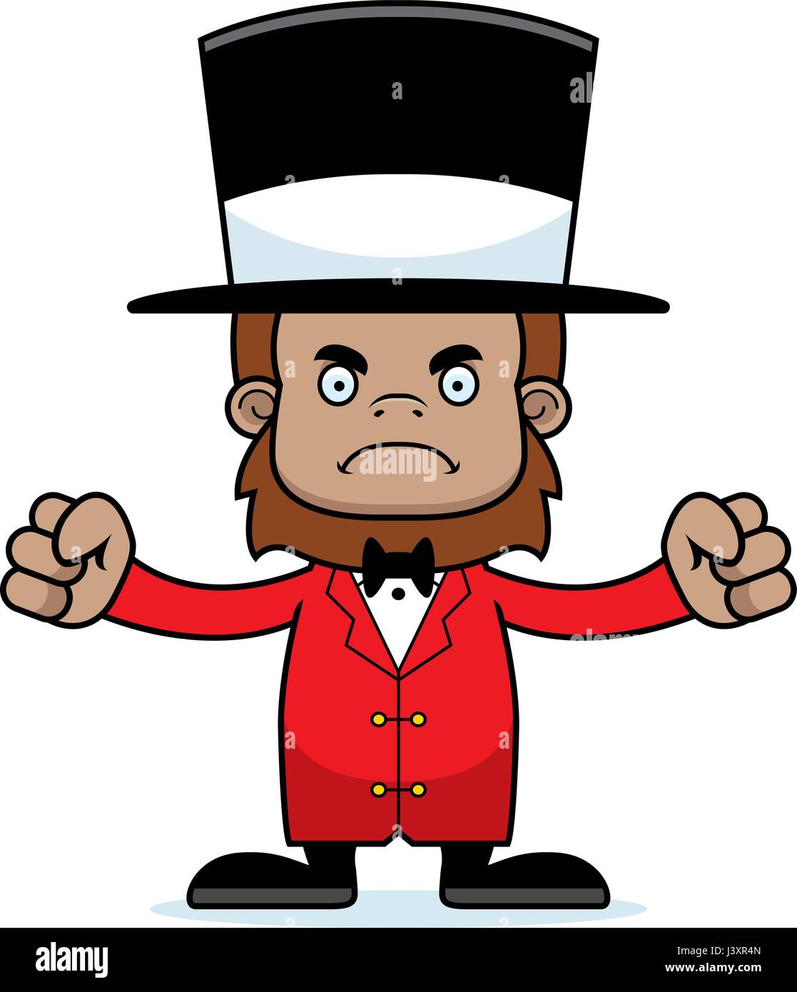 A cartoon ringmaster sasquatch looking angry Stock Vector Image & Art ...