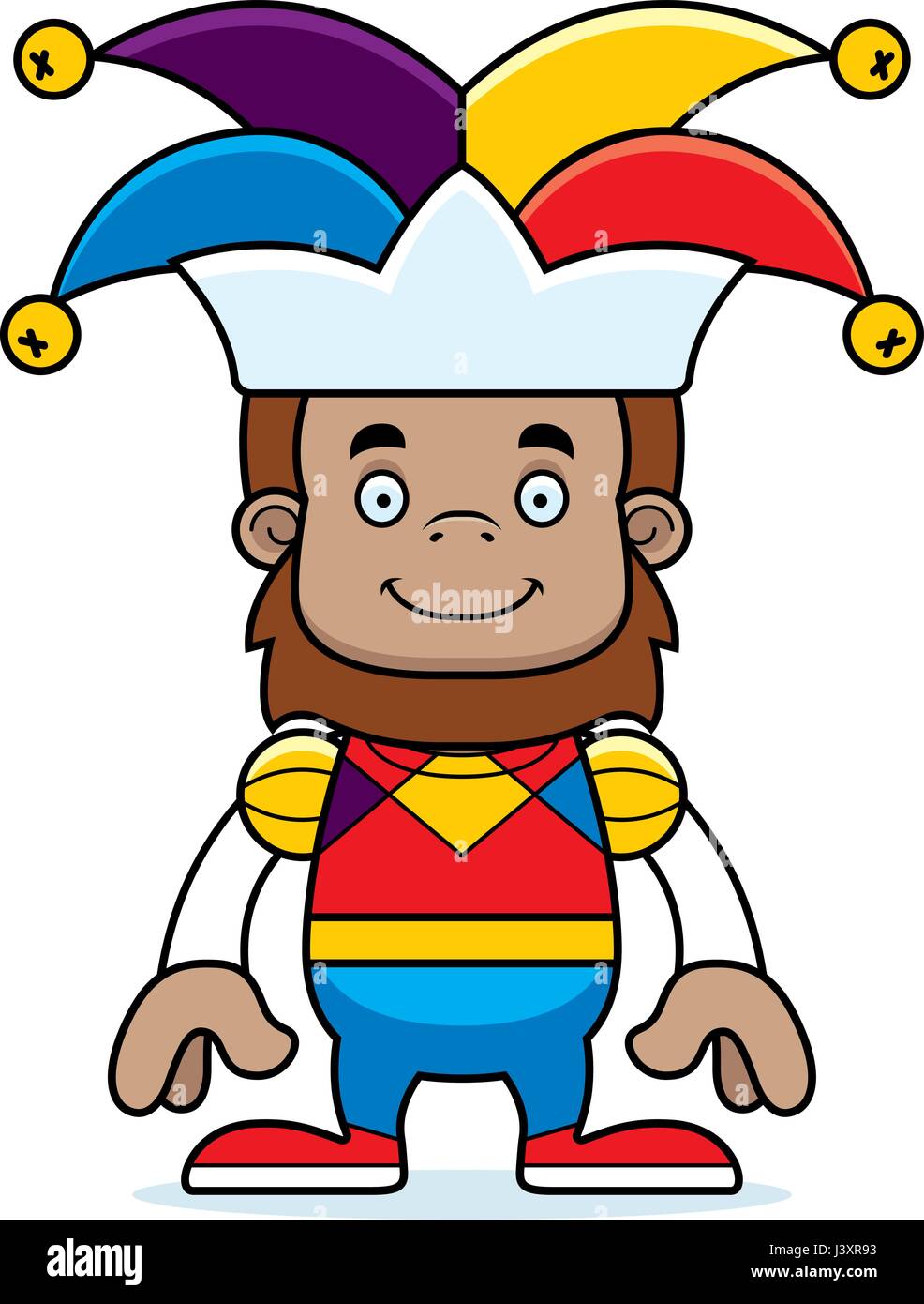 A cartoon jester sasquatch smiling Stock Vector Image & Art - Alamy